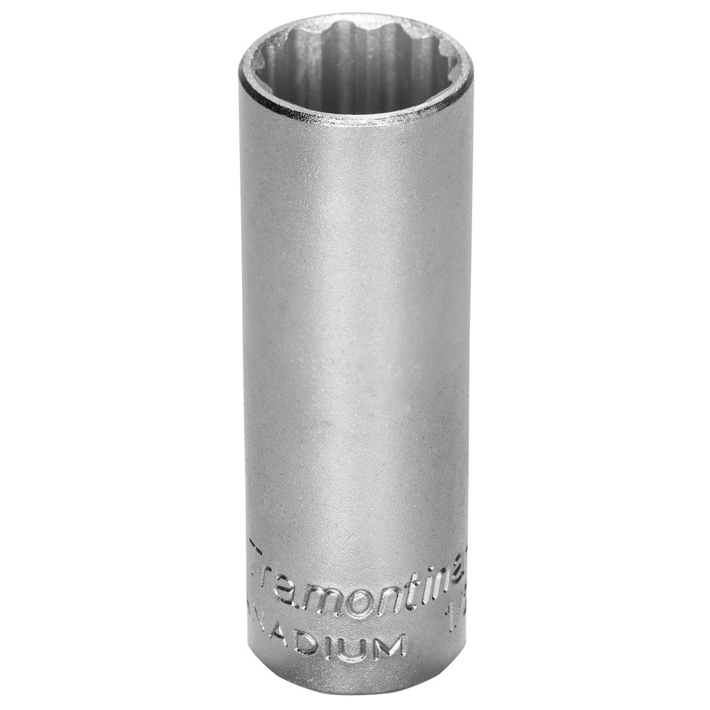 15/16" Chrome Vanadium Steel 12 Point Long Socket - 1/2" Square Drive ...
